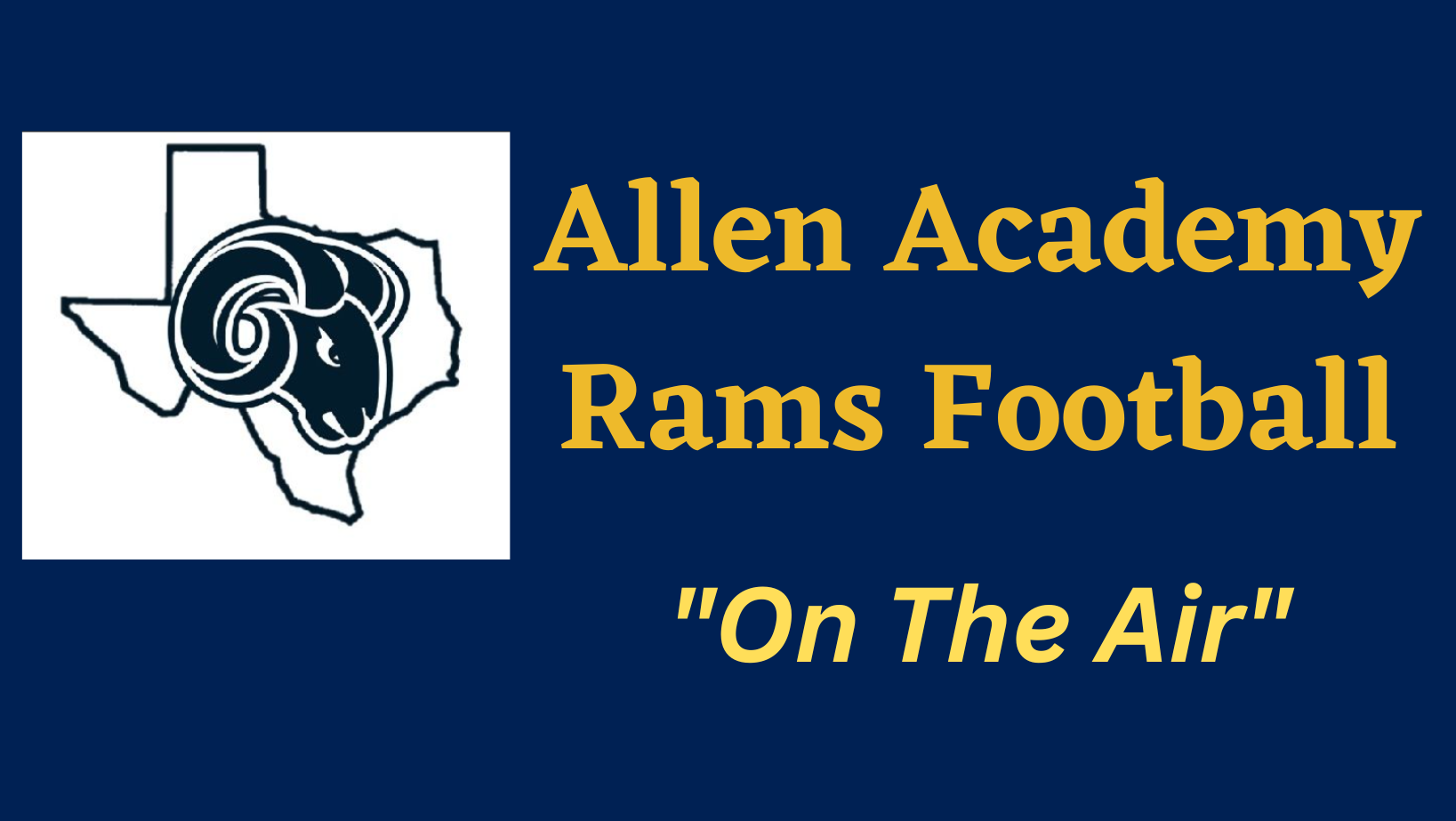 2024 Football Schedule – Allen Academy Rams Football